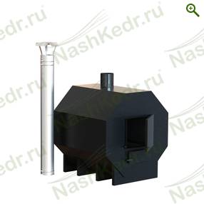 Дровяная печь для купели наружная, Сибзавод, 40 кВт - Печи для купелей ...